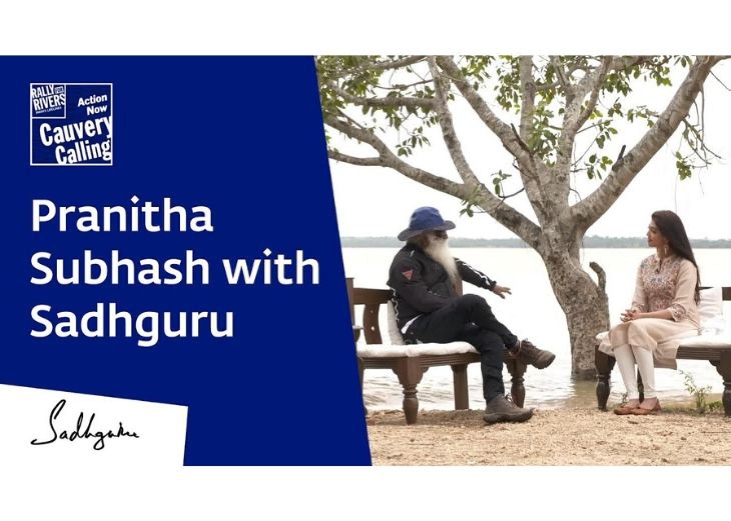 Sadhguru and Vijay Raghavendra at Shivanasamudra Waterfalls
