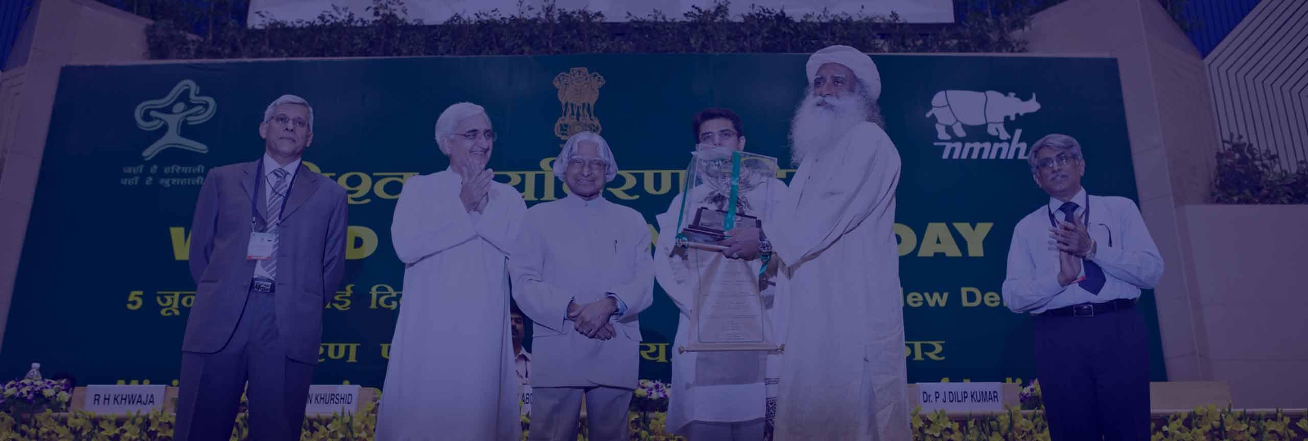 Awards & Recognition - Rally for Rivers, Cauvery Calling & Project ...